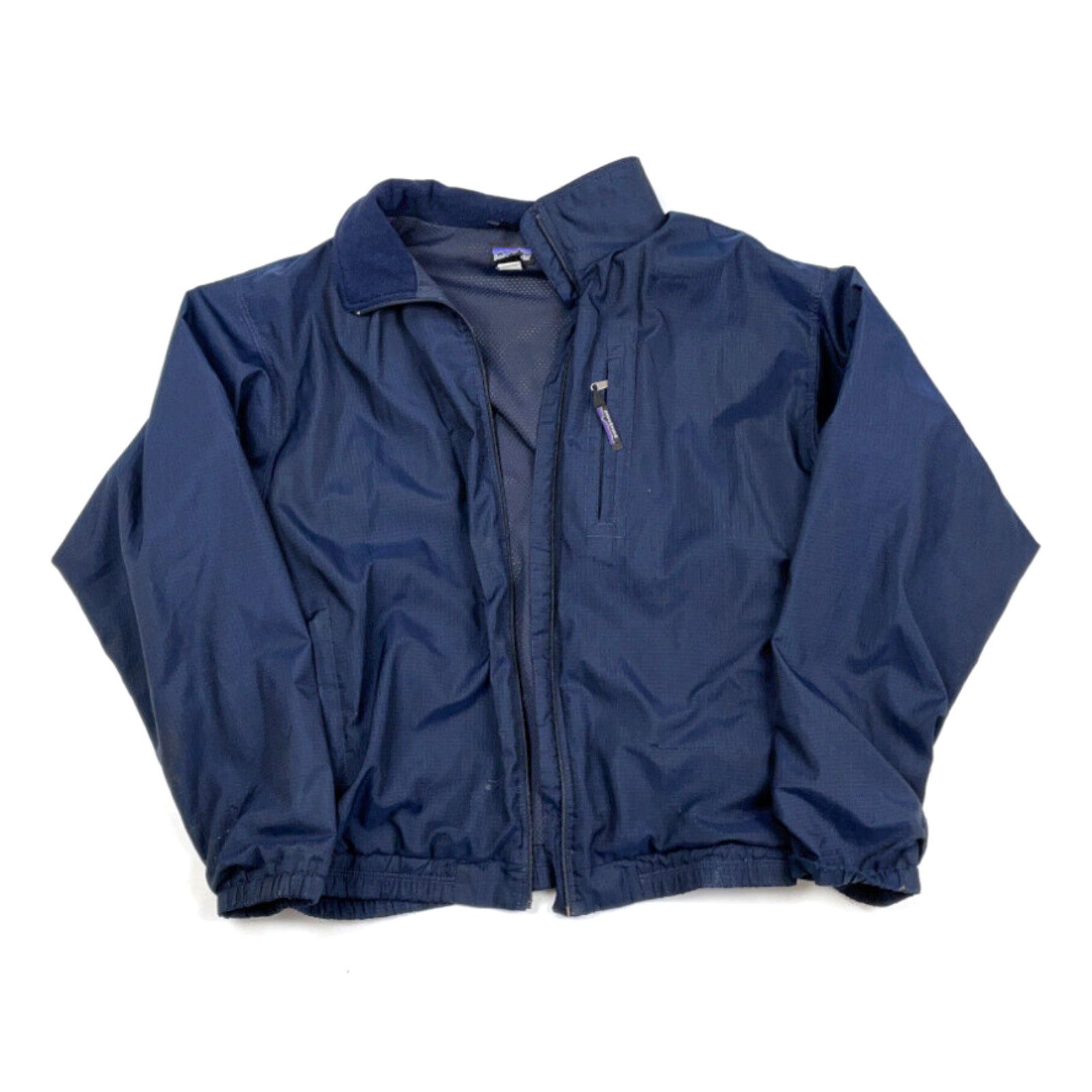 Patagonia Patagonia Navy Blue Lightweight Windbreaker Jacket (No Zipper ...