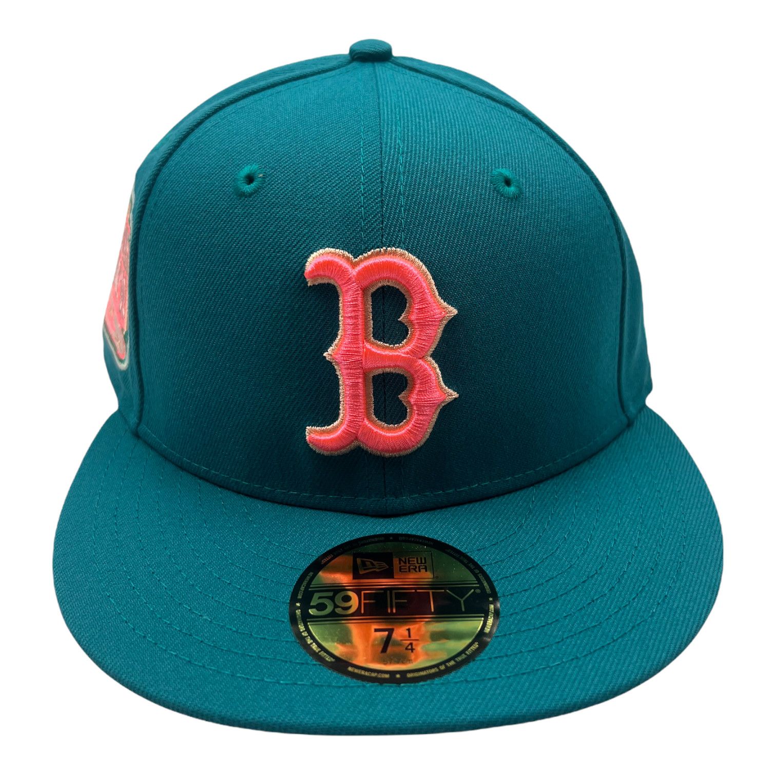 New Era Boston All Star Game 99 Fitted Hat Teal Peach | Grailed