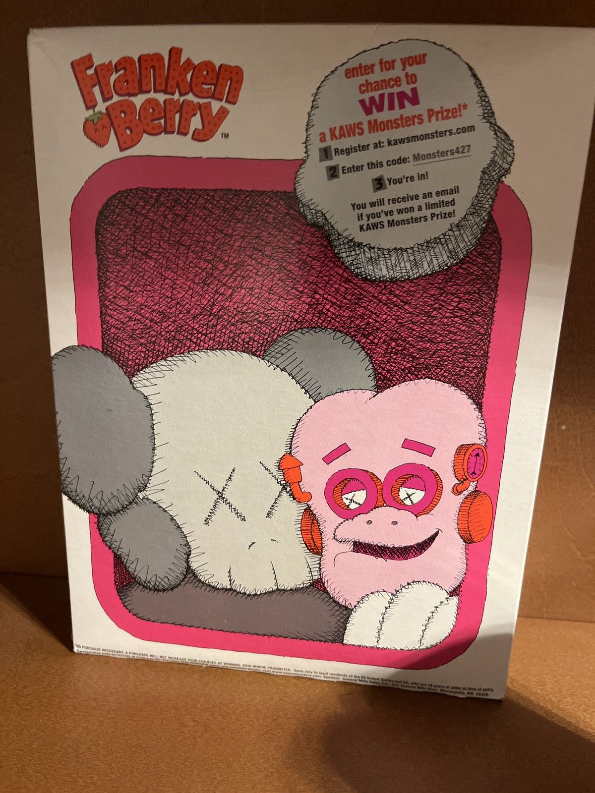 Kaws KAWS X GENERAL MILLS FRANKEN BERRY CEREAL 2022 | Grailed