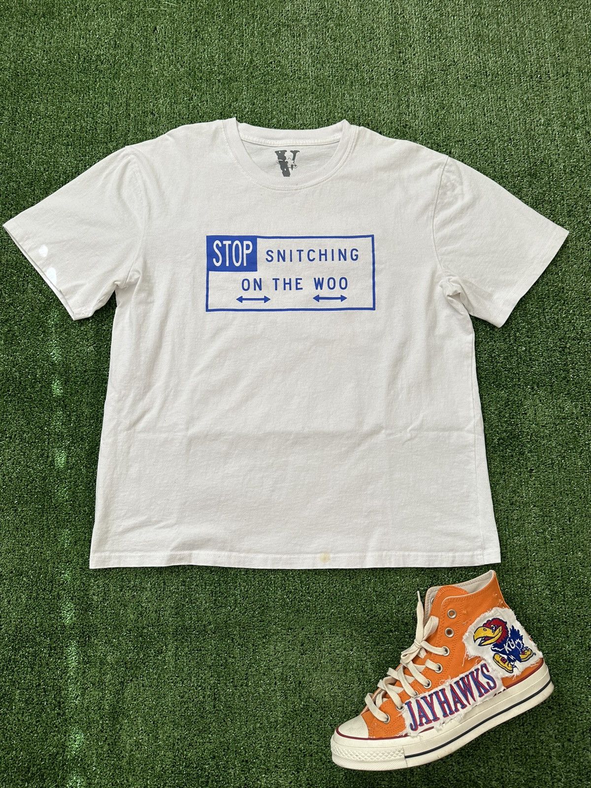 Vlone Vlone x Pop Smoke 'White/Blue' | Grailed