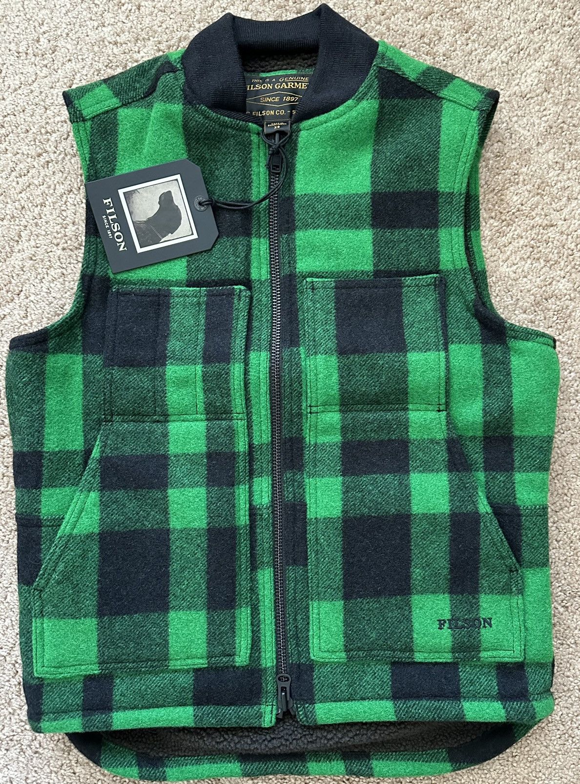 Filson Filson Lined Mackinaw Wool Work Vest S | Grailed