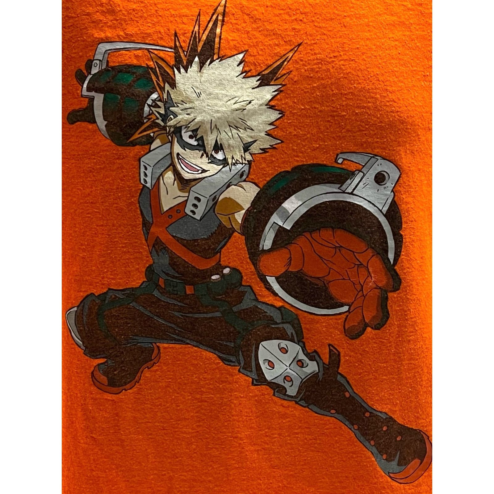 Other My Hero Academia Katsuki Bakugo T-Shirt Orange Small Anime | Grailed