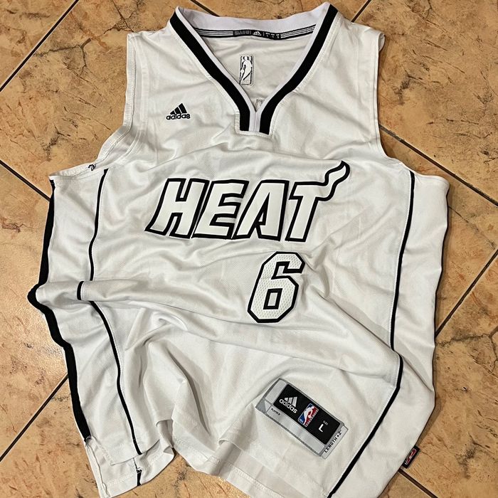 Adidas Adidas Miami Heat #6 LeBron James NBA jersey basketball | Grailed