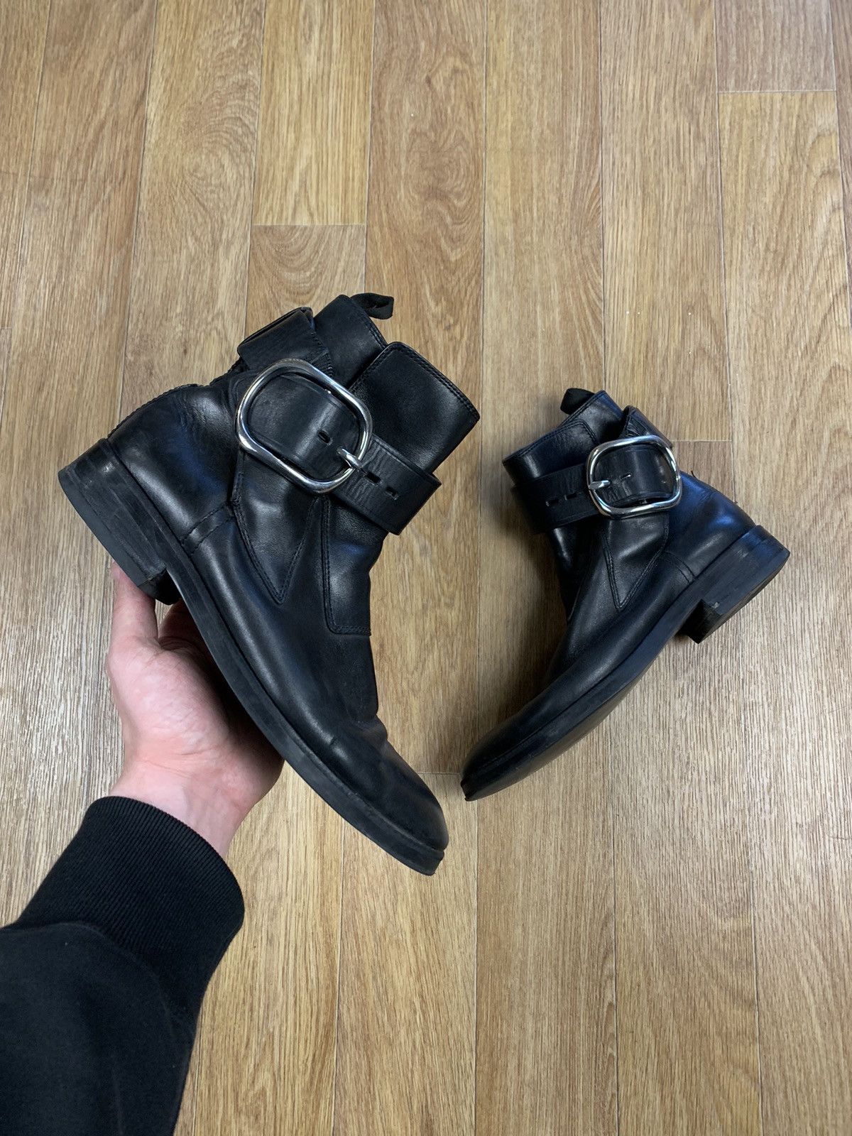 Alexander Wang × Vintage Alexander Wang Vintage Black leather Buckle ...