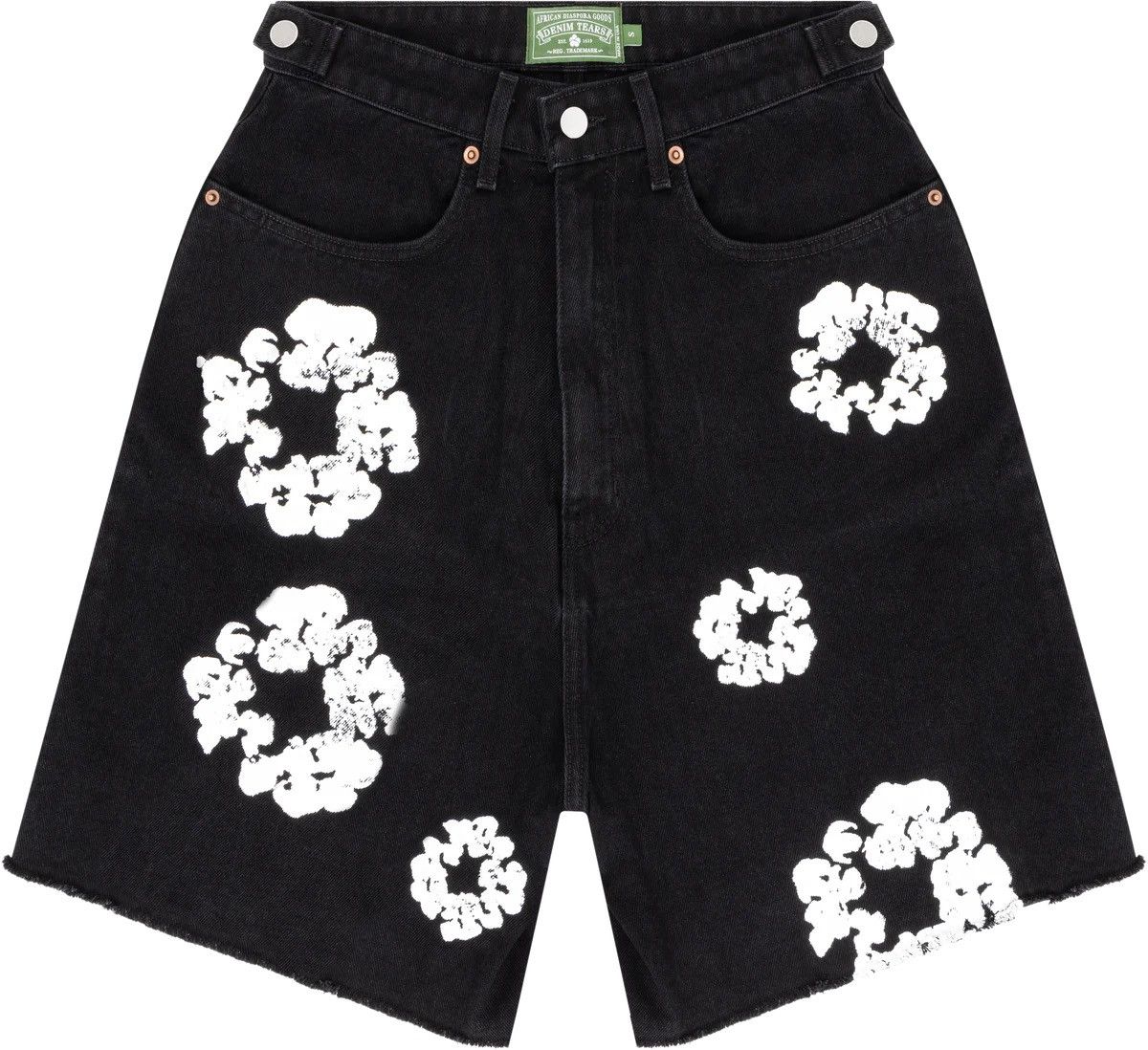 DENIM TEARS The cotton wreath Jean short black XXL Denim Tears | Grailed