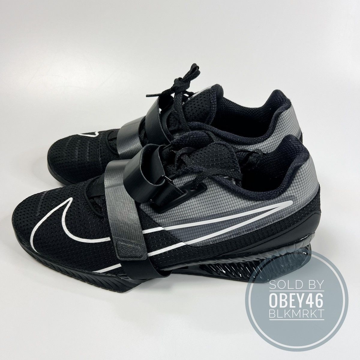 Nike Nike Romaleos 4 Black White Weightlifting Shoes 12.5 | Grailed