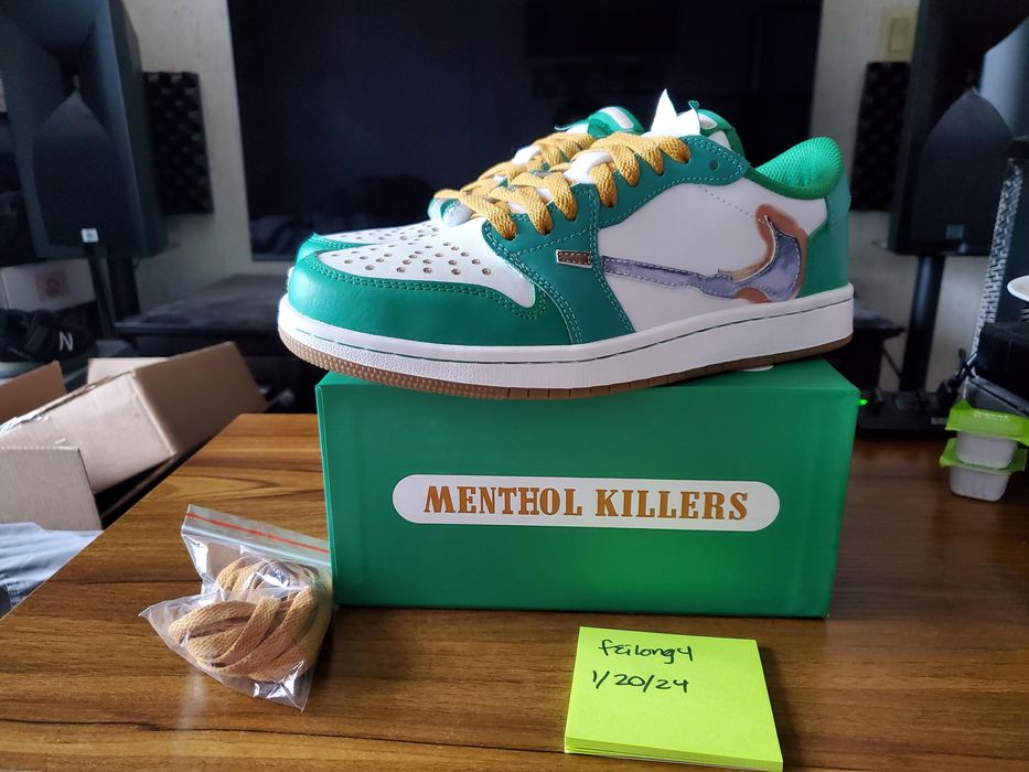 Other Cold Sins Menthol Killers (Jordan 1 Travis Scott inspired) | Grailed