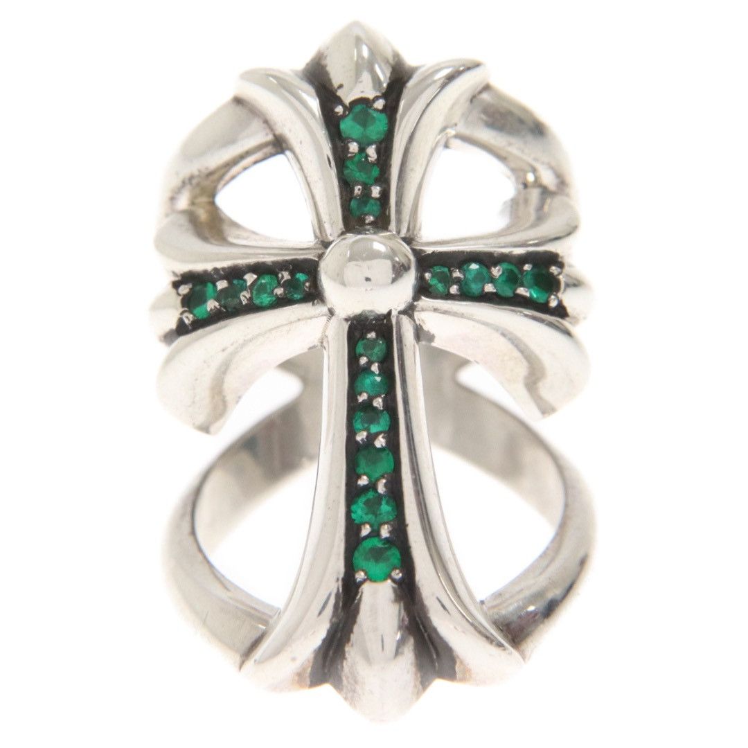 Chrome Hearts Chrome Hearts Emerald Infinity Cross Ring | Grailed