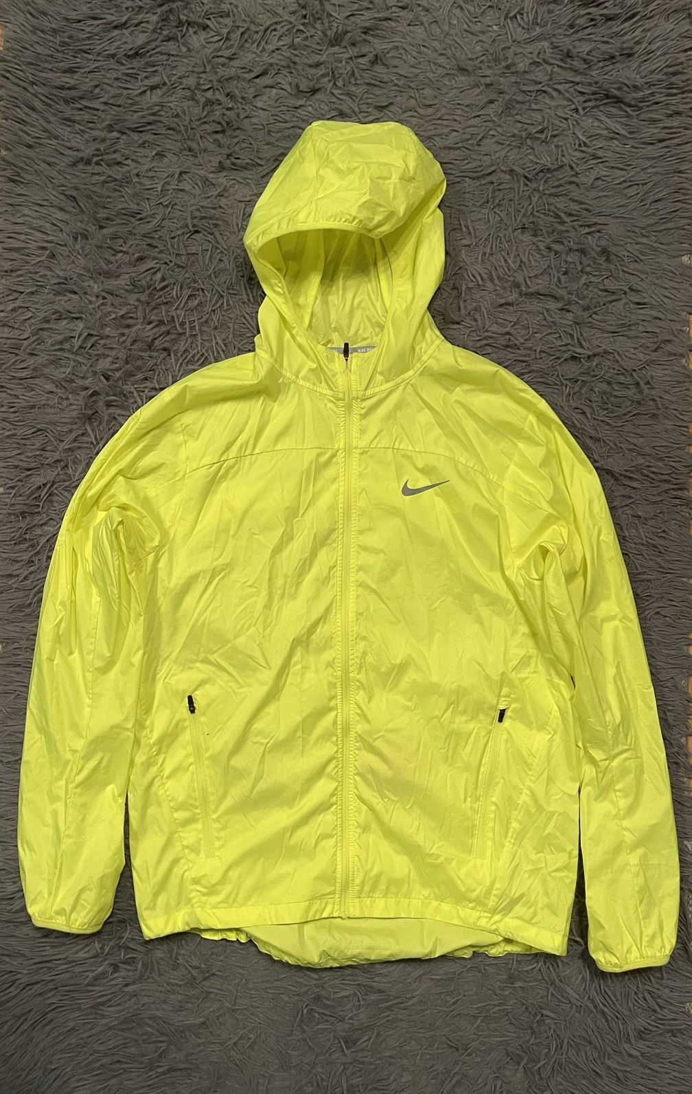 Nike × Streetwear Nike neon yellow gorpcore style hooded jacket | Grailed