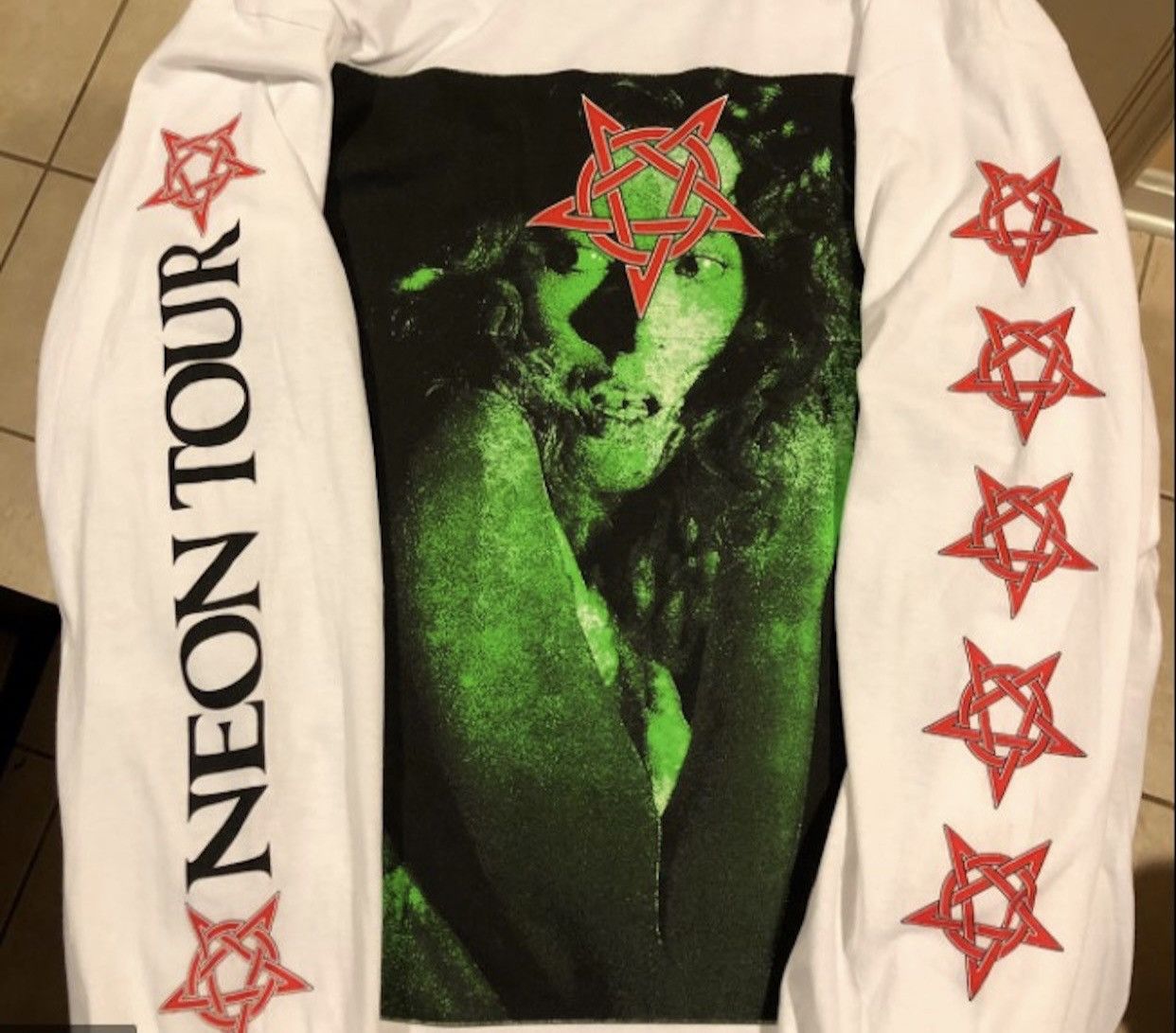 Playboi Carti Long sleeve neon tour tee | Grailed