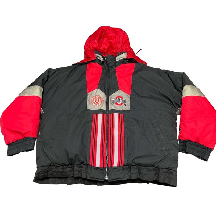 Pro Player Ohio State Buckeyes Reversible Puffer Jacket 90s Pro Player ...