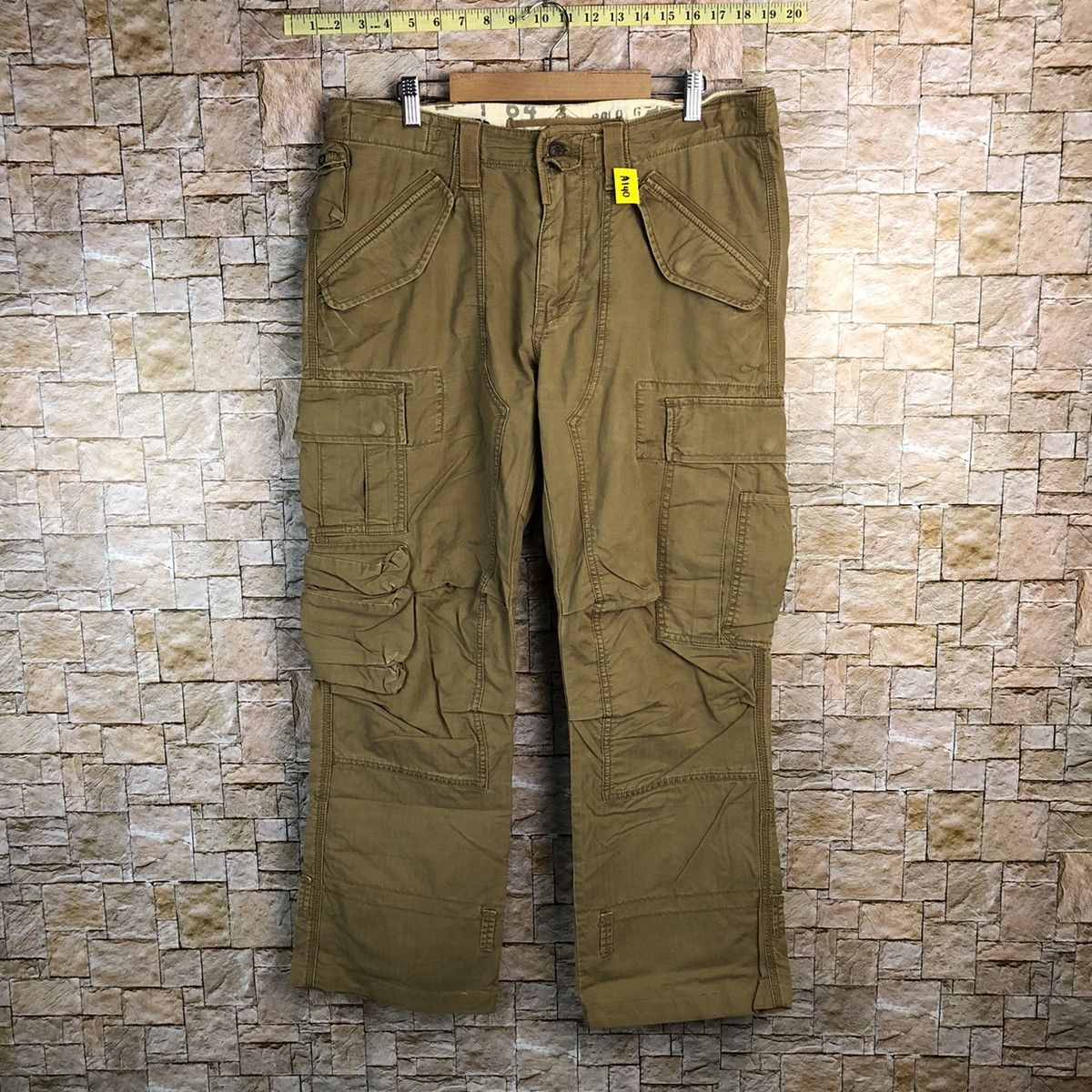 Polo Ralph Lauren × Ralph Lauren × Streetwear DL Ralph Lauren double knee 3d pocket Cargo Pants ...