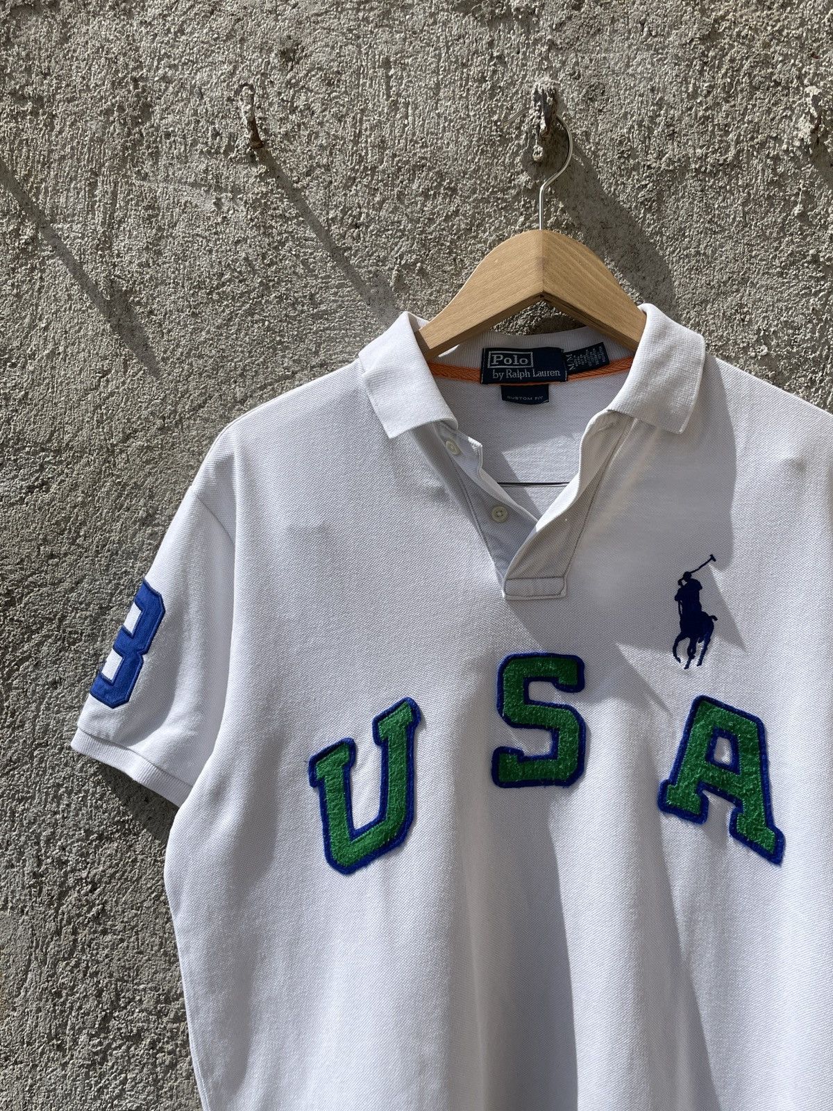 Streetwear 💫🌹90S RARE POLO BY RALPH LAUREN USA POLO SHIRT CHEIF KEEF | Grailed