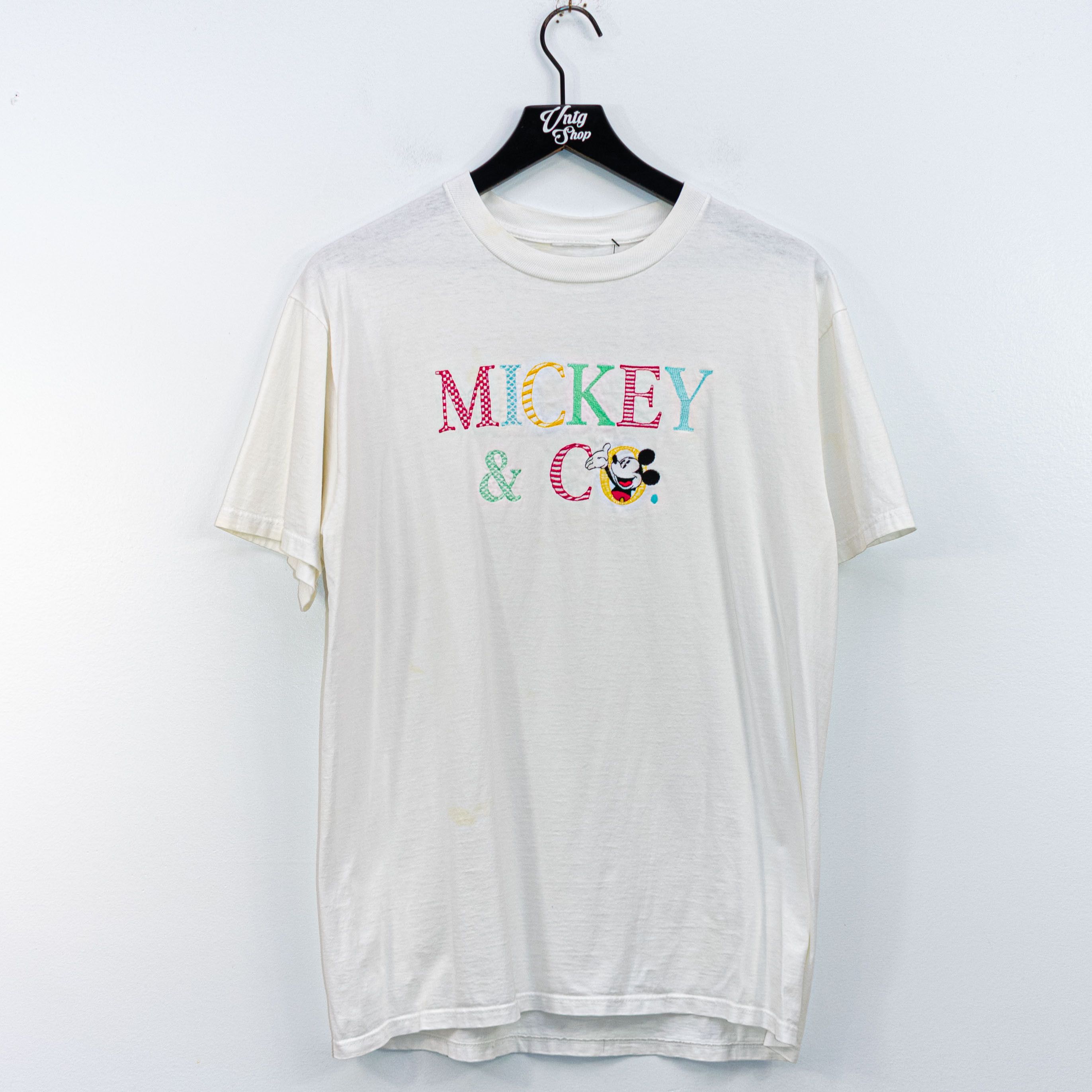 Mickey And Co × Mickey Mouse × Vintage Disney Mickey & Co Embroidered T ...