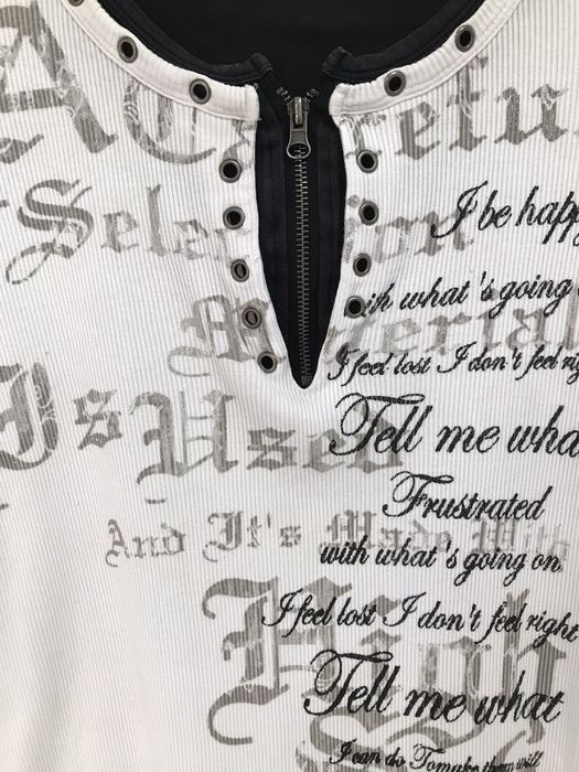 KMRii Japanese Poem Punk Style Long Sleeve | Grailed