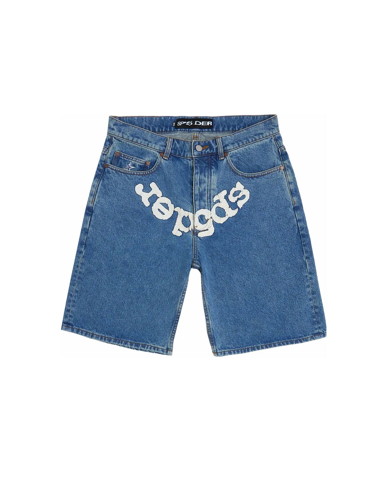 Spider Sp5der denim shorts/jorts | Grailed