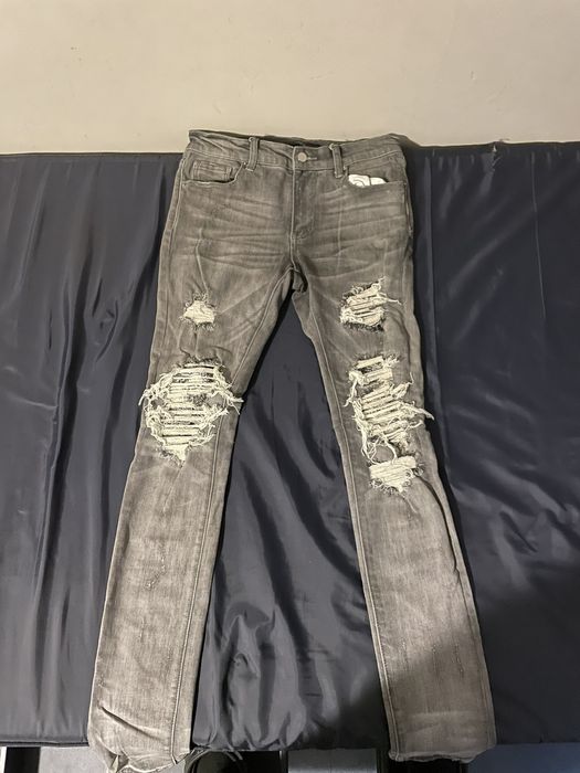MNML MNML Grey Denim Jeans | Grailed