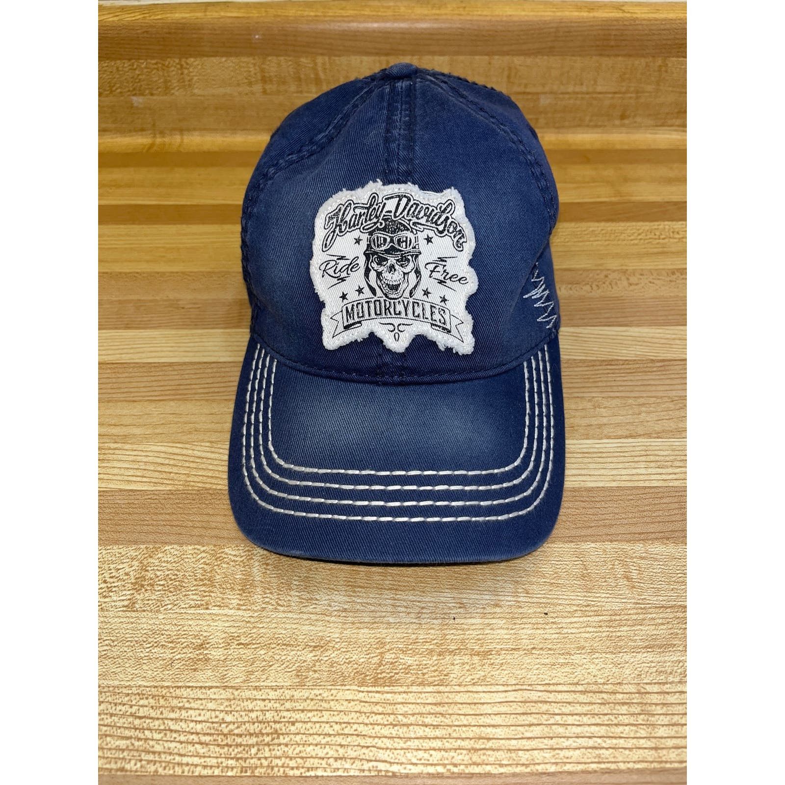 Harley Davidson Harley Davidson Motorcycles Blue Denim Hat Grand Turk ...