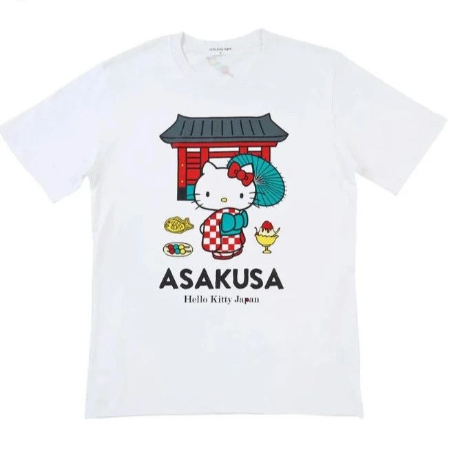 Japanese Brand Hello Kitty ~Asakusa Japan 🎌 Tshirt Sanrio Official ...