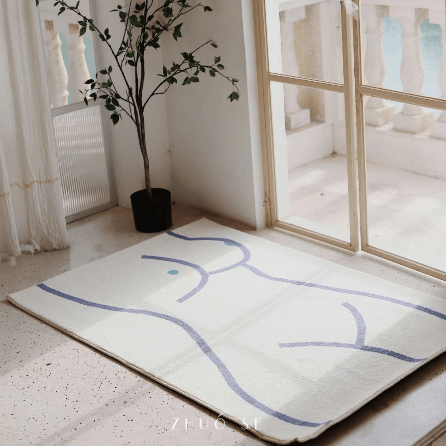Vintage Female Body Sexy Girl Tufted Y2K Carpet Rug | Grailed