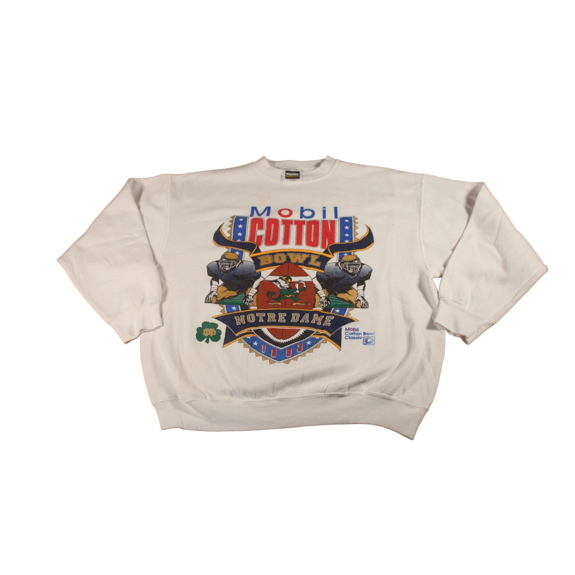 Vintage Vintage 90's Mobil Cotton Bowl Sweatshirt Notre Dame 1993 | Grailed