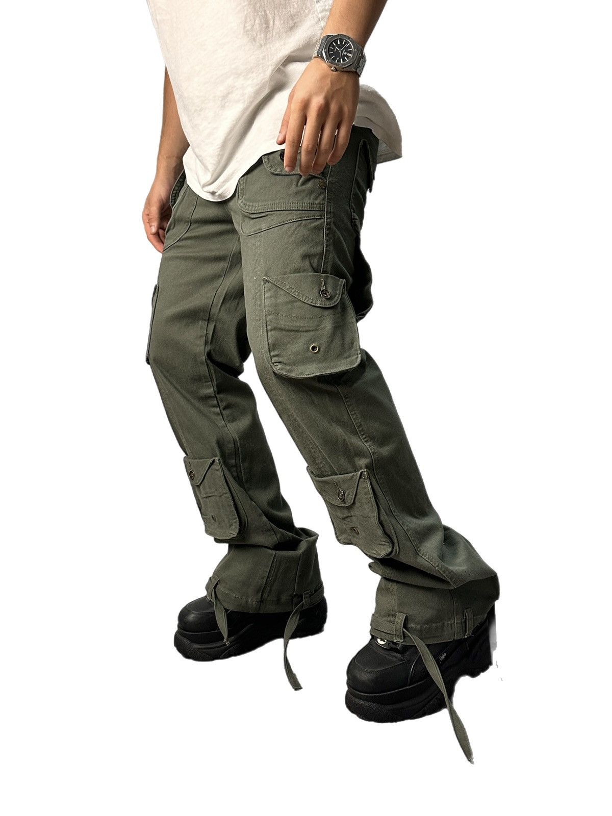 20471120 LGB Baggy GOA Flare Military Style Cargo Pants Tornado Mart ...