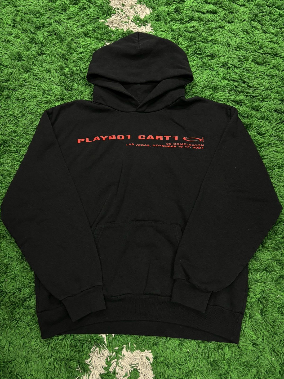 Playboi Carti Opium playboy carti hoodie black red Xl | Grailed