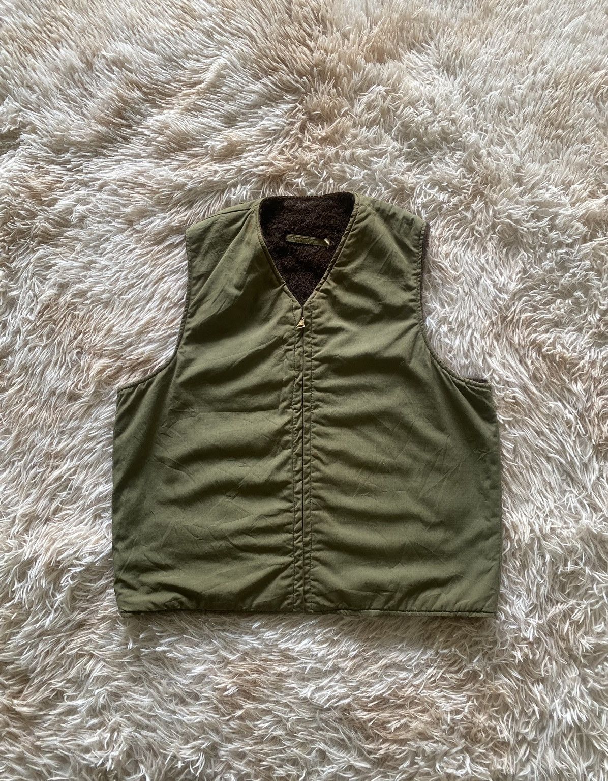 Vintage Vintage 40s USMC Alpaca Lined Army Vest Jacket | Grailed