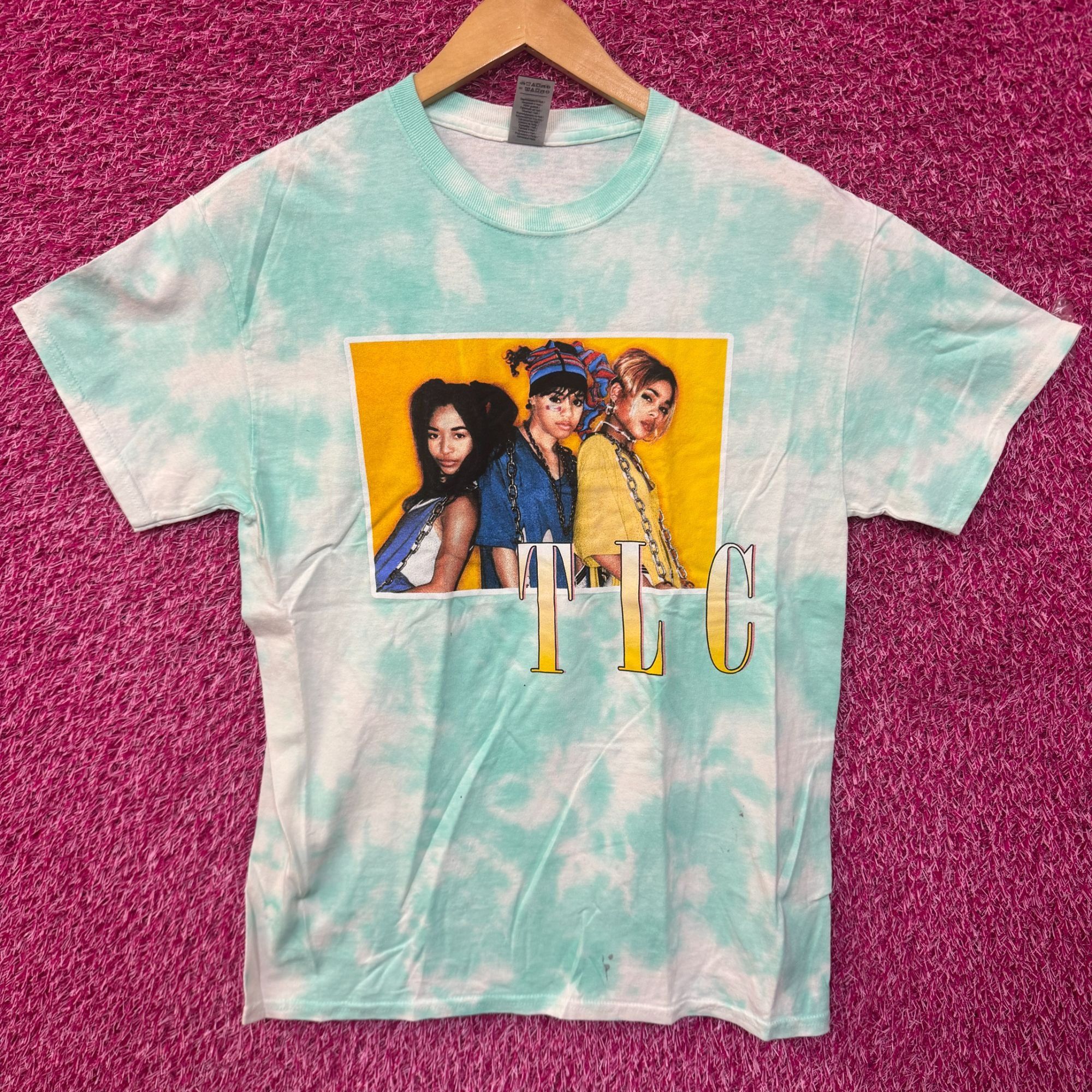 Vintage TLC T-Boz Lisa Left Eye Chilli Poster Soul Group Tie Dye M ...