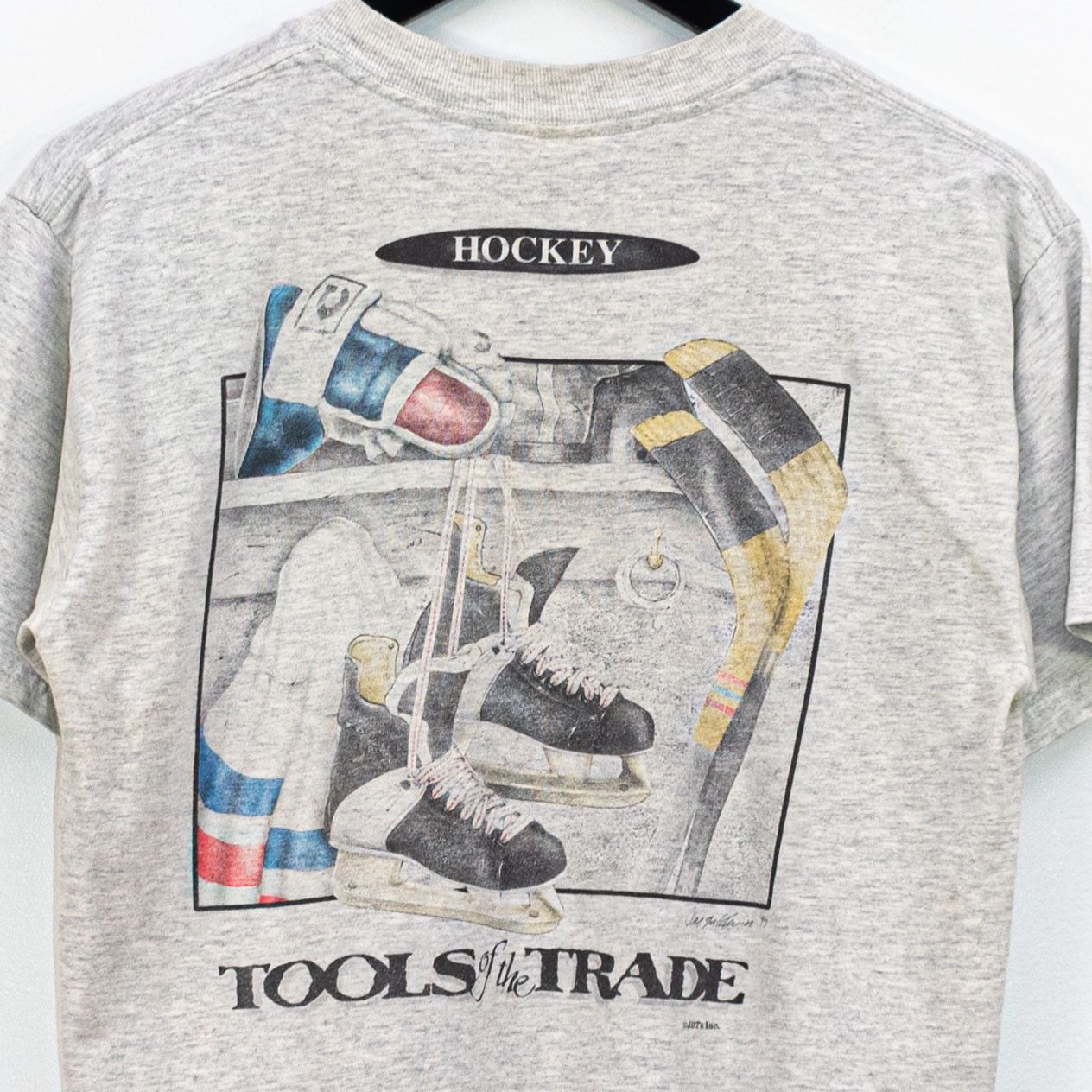 Vintage USA Olympic Training Lake Placid Hockey Tools Trade T-Shirt ...