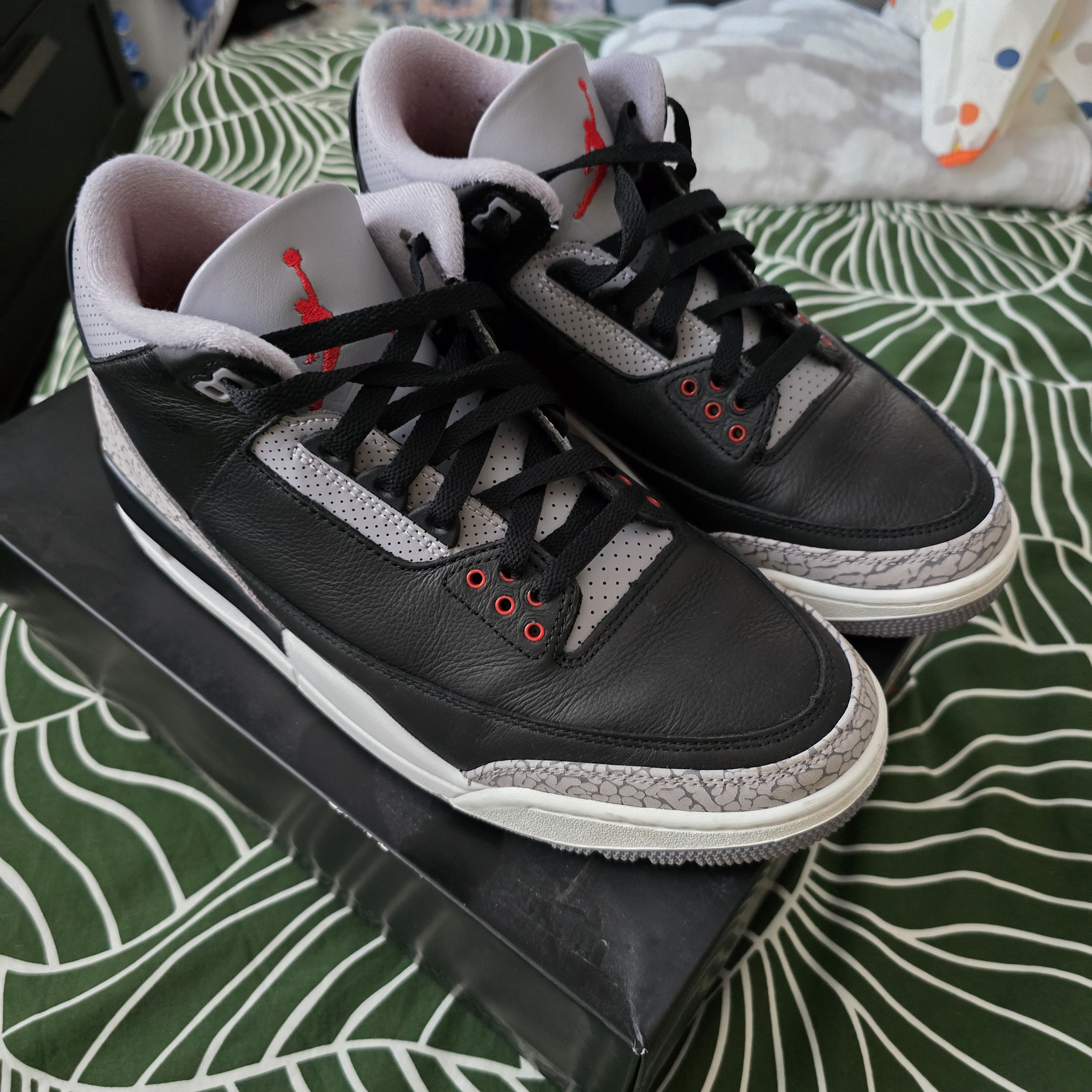 Jordan Brand Air Jordan 3 black cement 2024 | Grailed