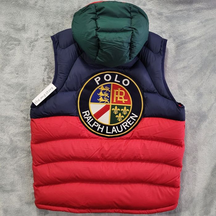 Polo Ralph Lauren Polo Ralph Lauren Big Crest Cookie Patch Hooded Vest ...