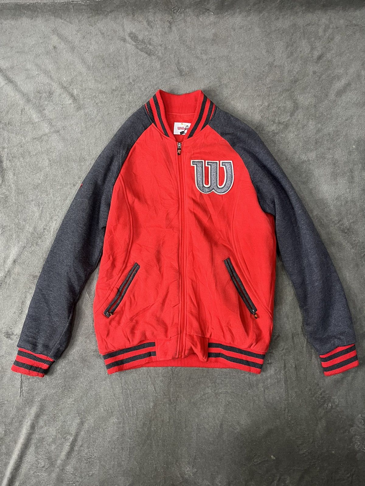 Bomber Jacket × Streetwear × Wilson Athletics Wilson Varsity Jacket ...