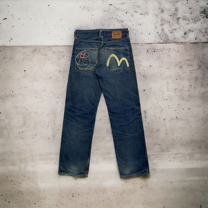 Archival Clothing Vintage Y2K 2005 Evisu x Doraemon Rare Collabration ...