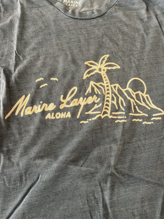 Marine Layer Marine Layer Logo Wave Tee | Grailed