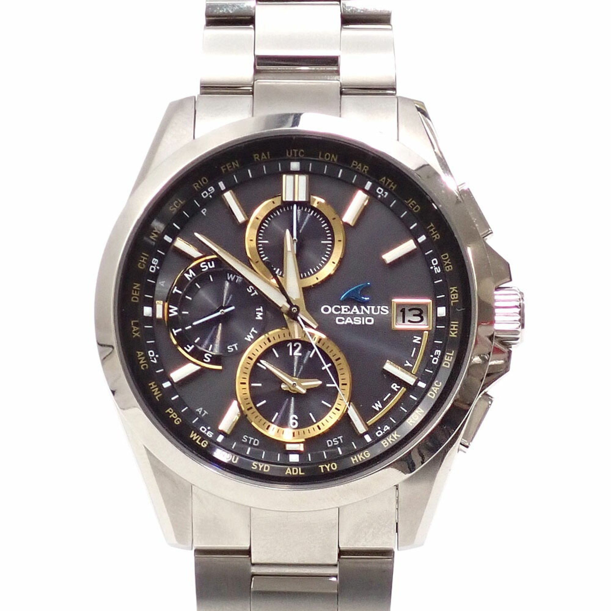 Casio Casio Oceanus Men's Watch Tough Solar Titanium OCW-T2600 Light-Charging Radio-Controlled ...