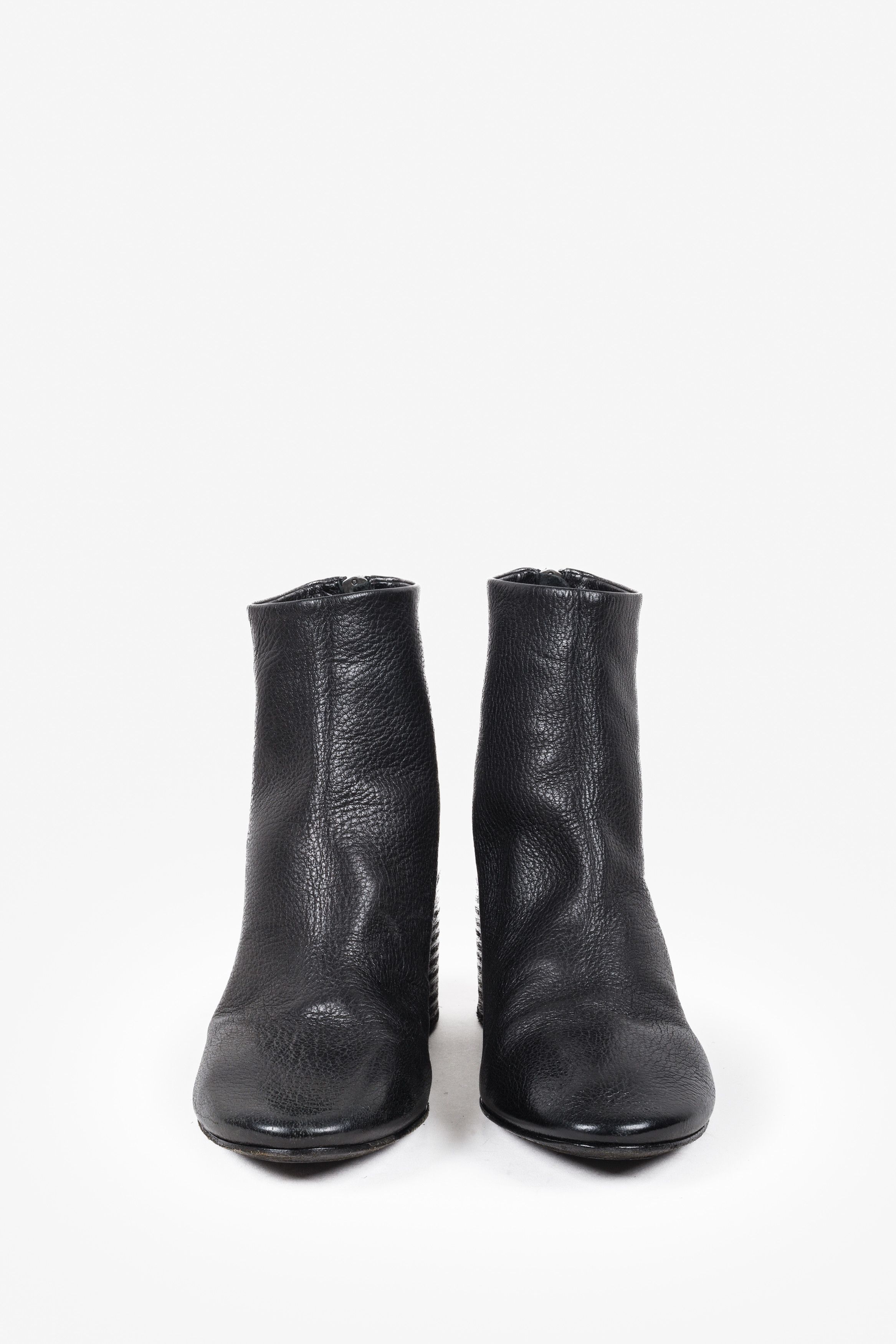 Marsell Marsèll Black Leather Ankle Boots with Block Heel | Grailed