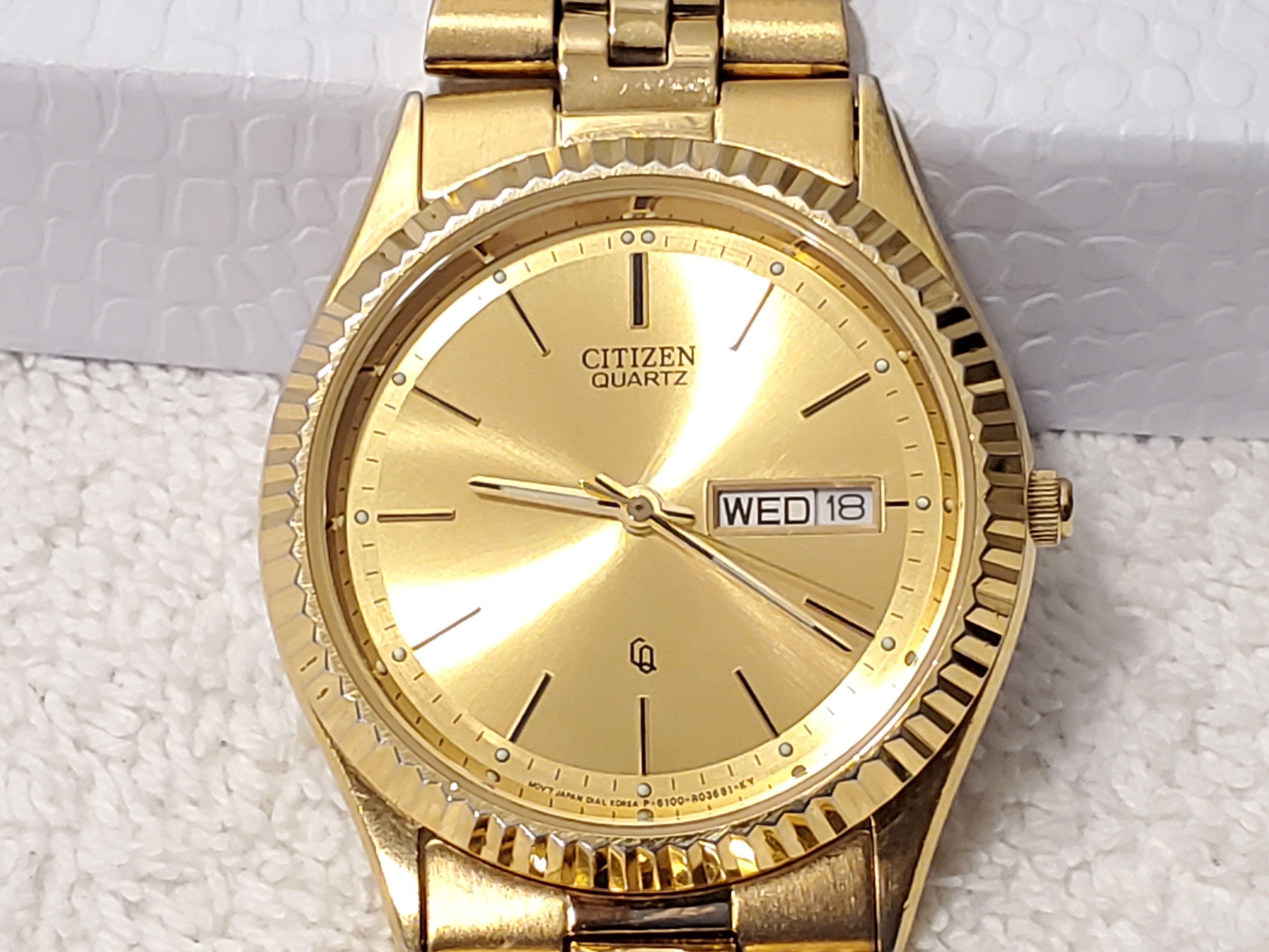 Citizen Vintage Citizen CQ Men's Day Date Watch Stainless Steel | Grailed