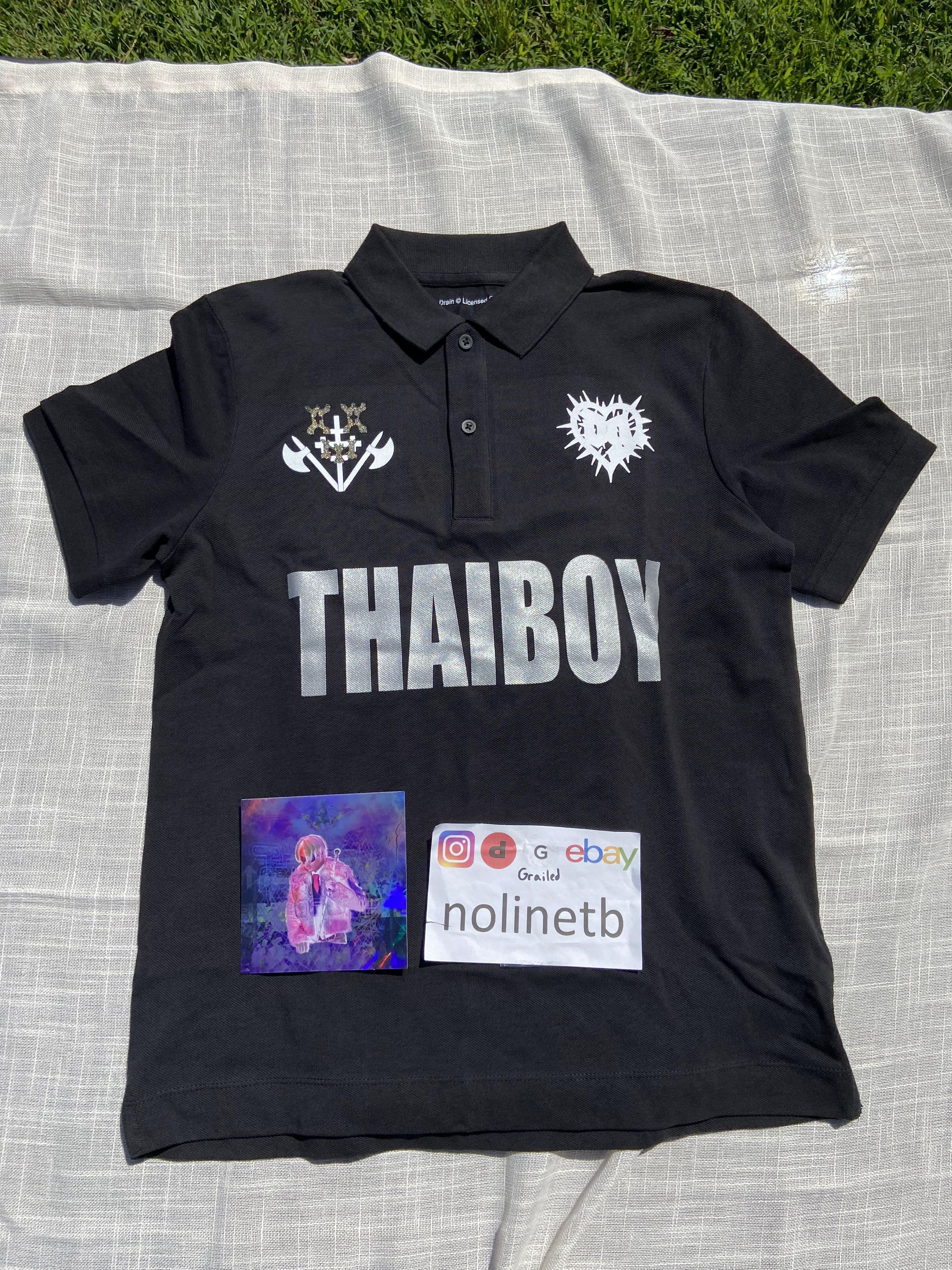 Drain Gang × Sad Boys Thaiboy Digital Back 2 Life Polo Shirt | Grailed