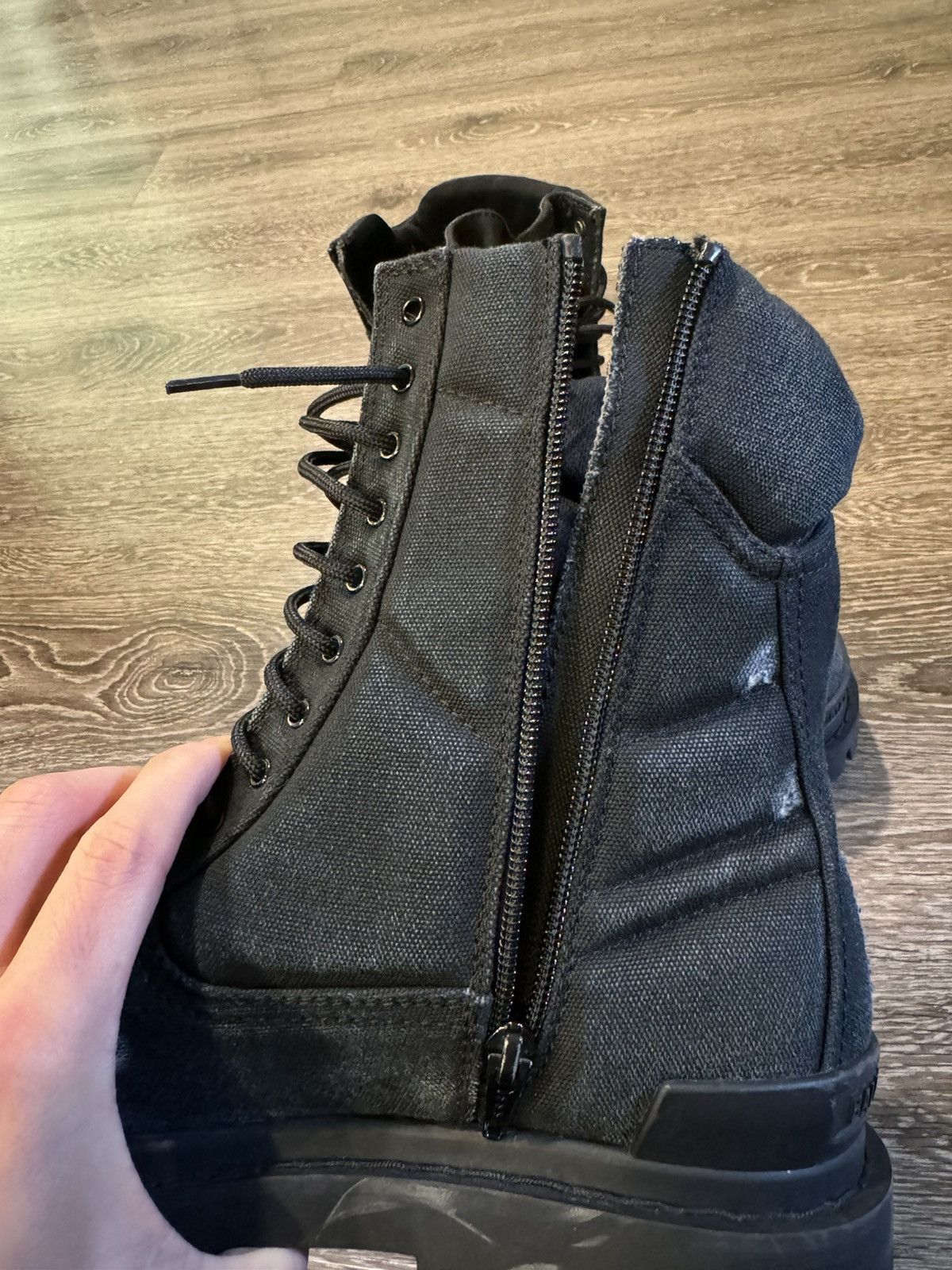 Balenciaga Balenciaga Strike canvas combat boot Sz 43 | Grailed