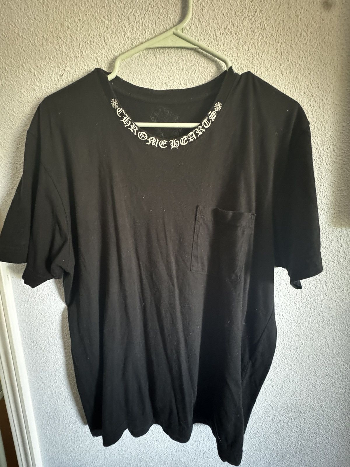 Chrome Hearts Chrome hearts collar script tee | Grailed