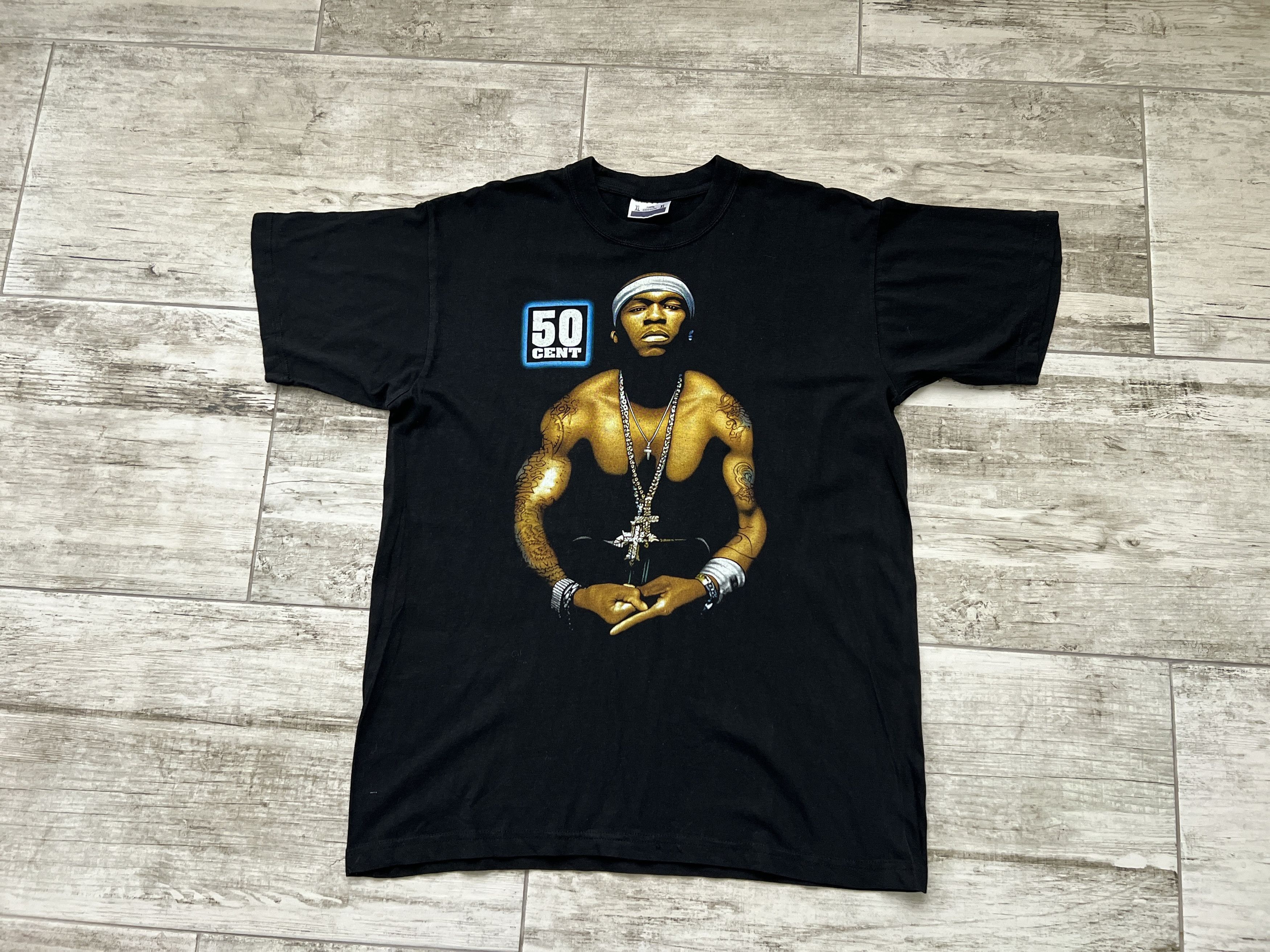 50 Cent × Rap Tees × Vintage Vintage 50 Cent G Unit Rapper T Shirt ...