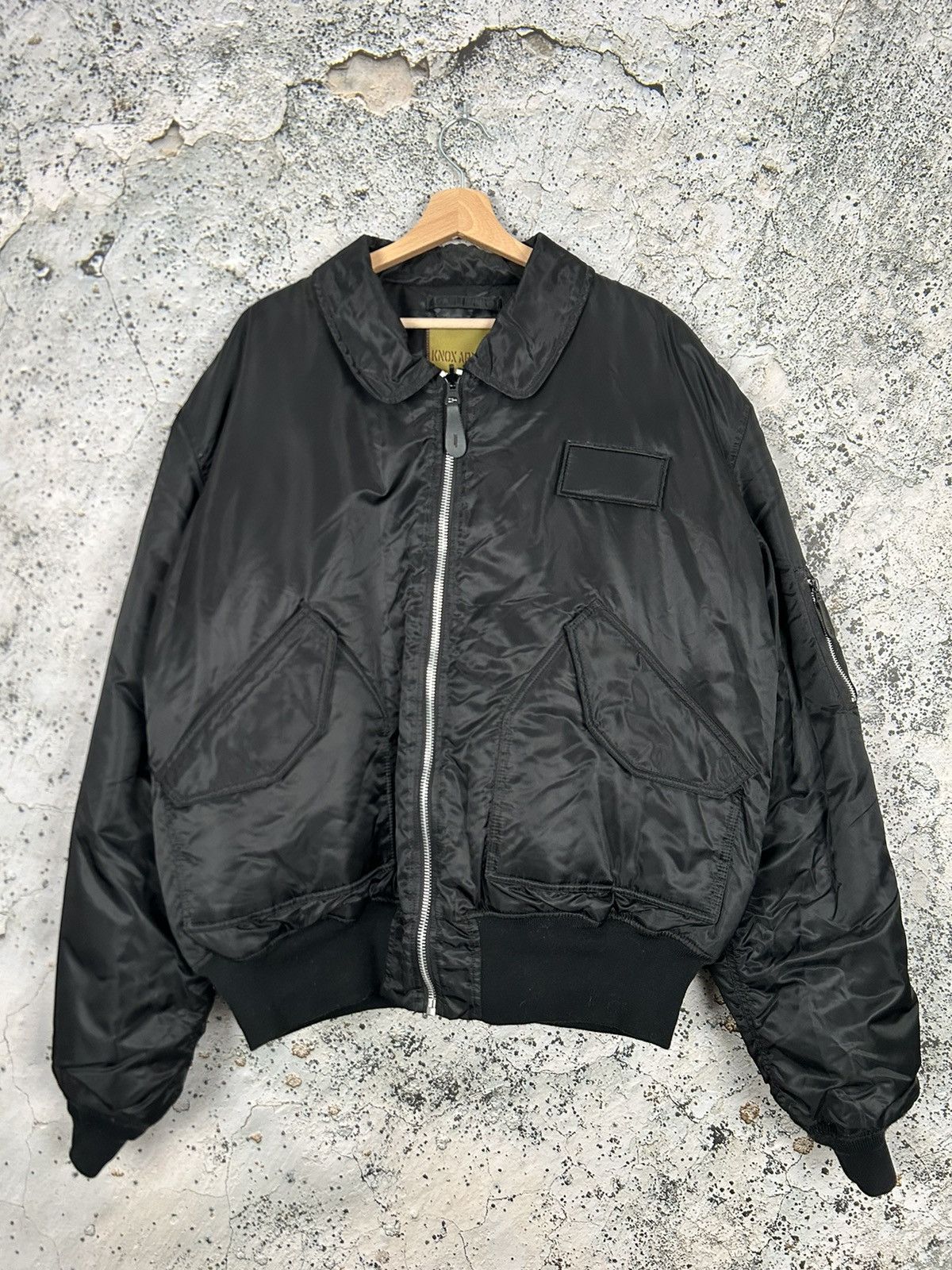 Other Vintage Knox Armory CWU 45 Black Bomber Jacket Military | Grailed