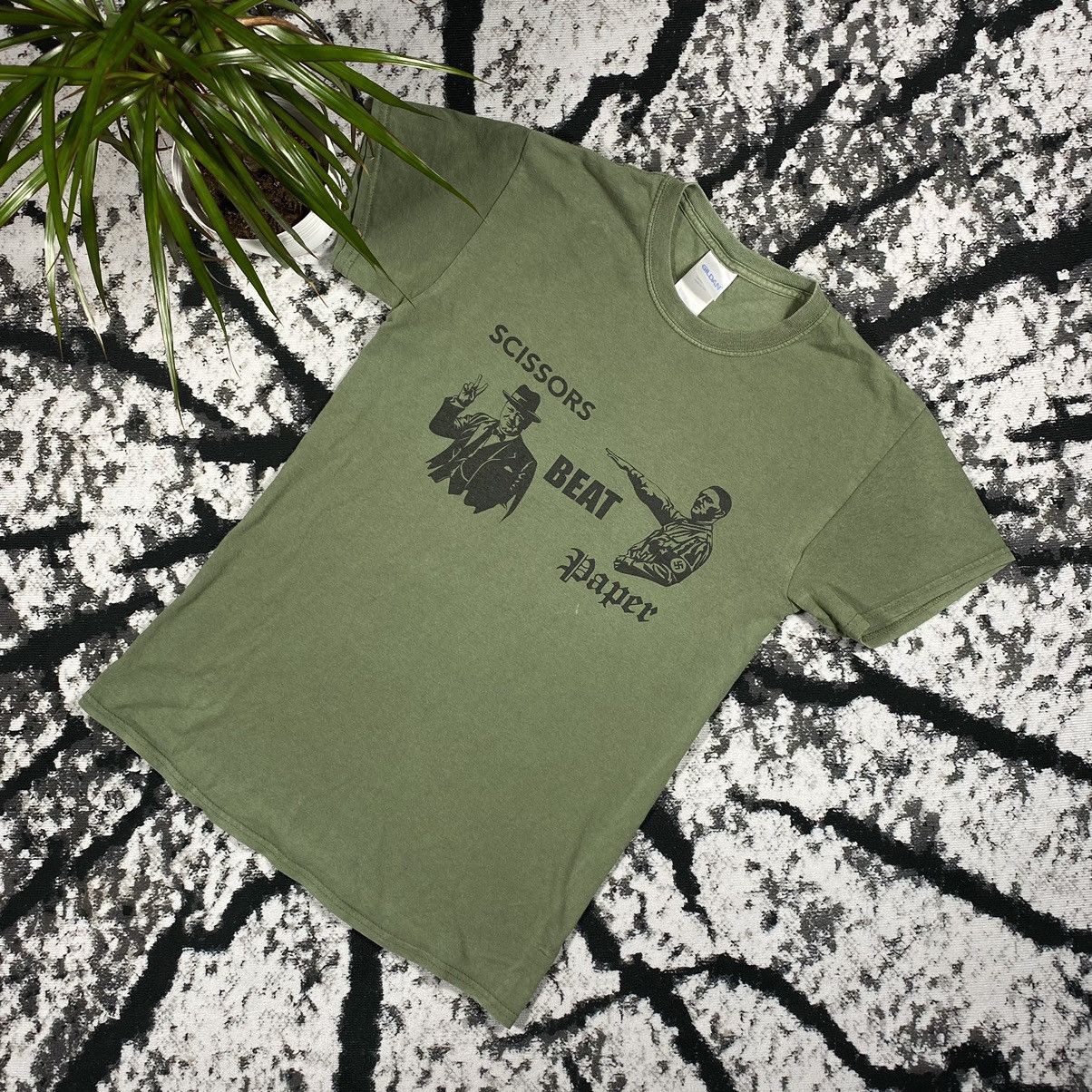 Streetwear × Vintage CRAZY VINTAGE HUMOR 🦍 SCISSORS BEAT PAPER ...