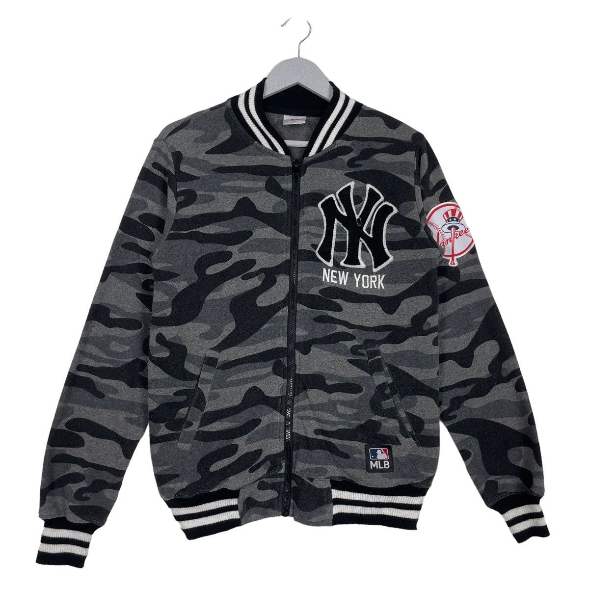 New York Yankees 💥NEW YORK YANKEES CAMOUFLAGE BIG LOGO ZIPPER SWEATER ...