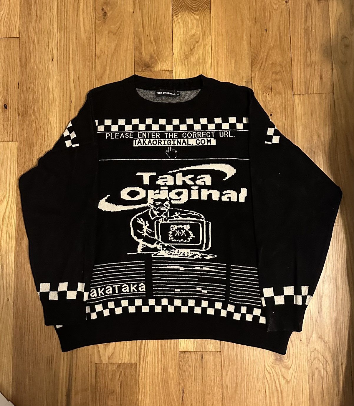 Taka Original Taka Original Black Checkered Sweater | Grailed