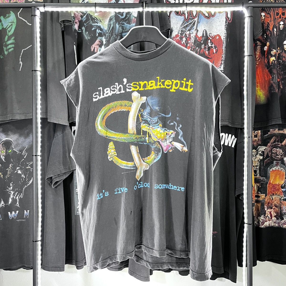 Band Tees × Streetwear × Vintage Slash’s Snake Pit It’s Five O’Clock ...
