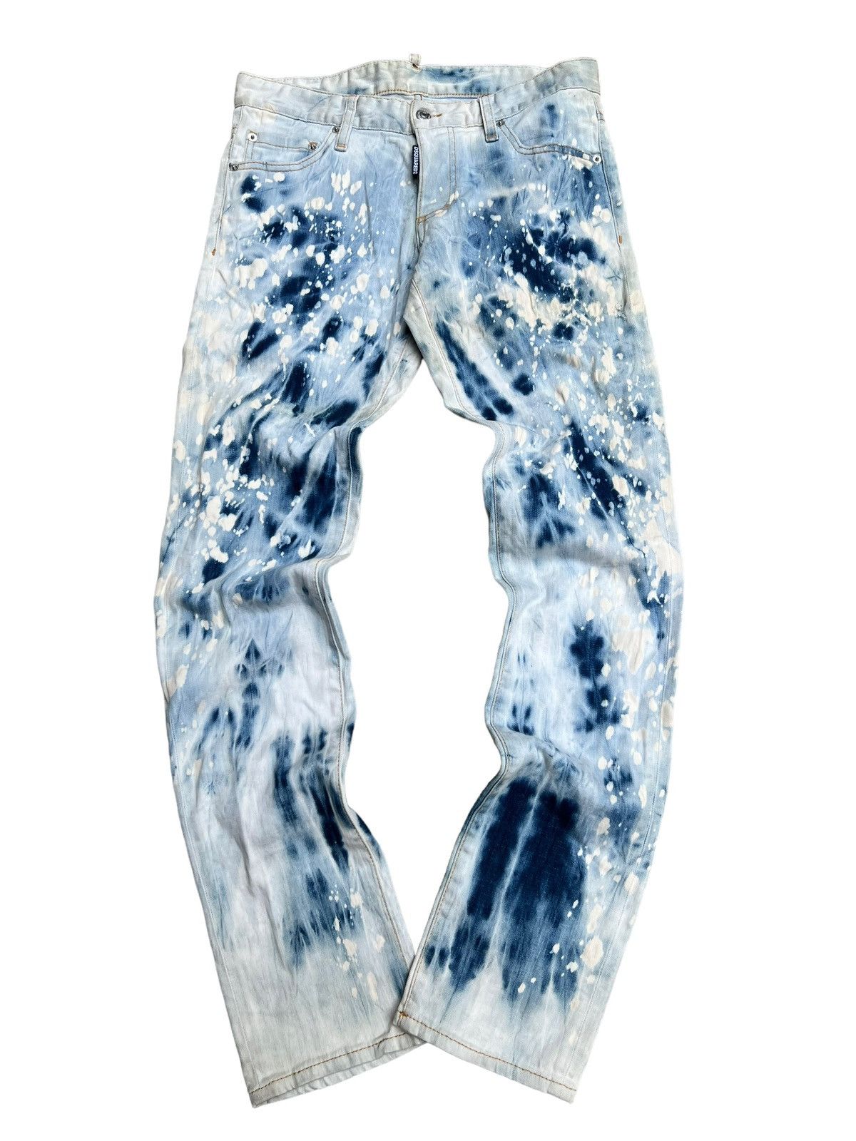 Dsquared2 2015 DSQUARED Paint Splatter Acid Wash Denim Jeans | Grailed