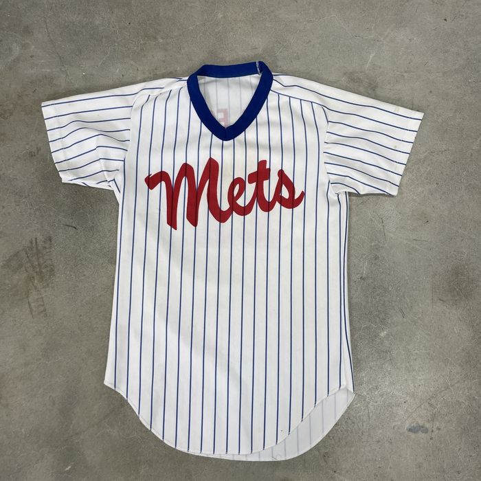 Vintage 80s NY mets pinstripe baseball jersey vintage 90s | Grailed
