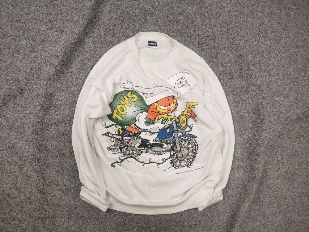 Tultex Rare Vintage 1978's Garfield Printed Logo Freeze Sweatshirt ...